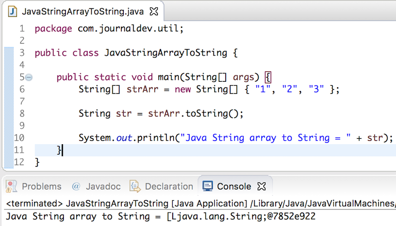 Java String Array To String DigitalOcean