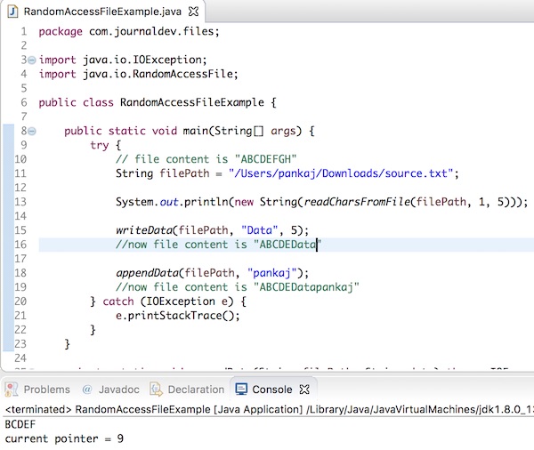 Java RandomAccessFile Example DigitalOcean