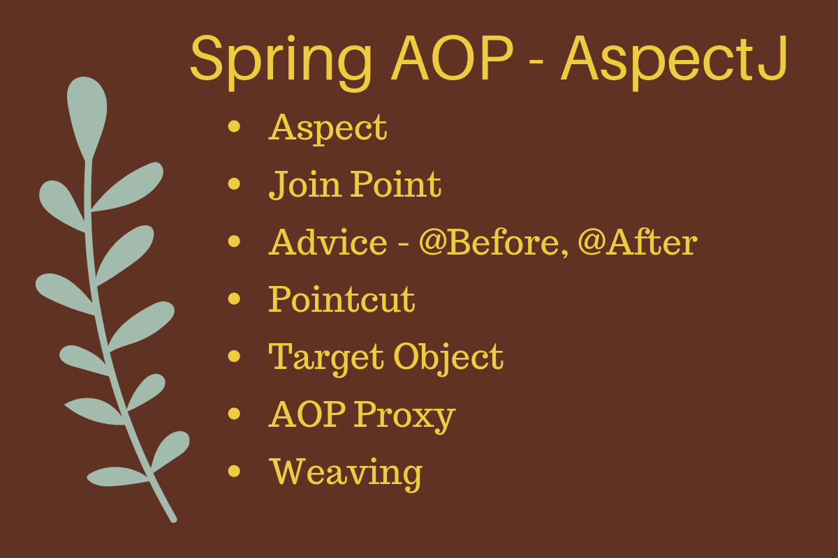 Spring AOP Example Tutorial Aspect Advice Pointcut JoinPoint 