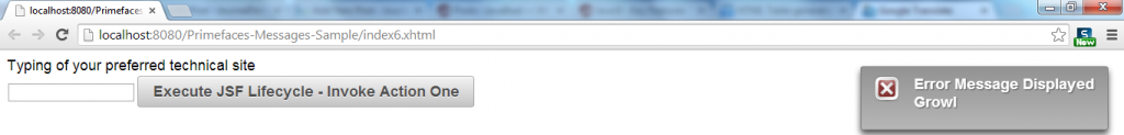 Primefaces Message, Messages & Growl components Example | DigitalOcean