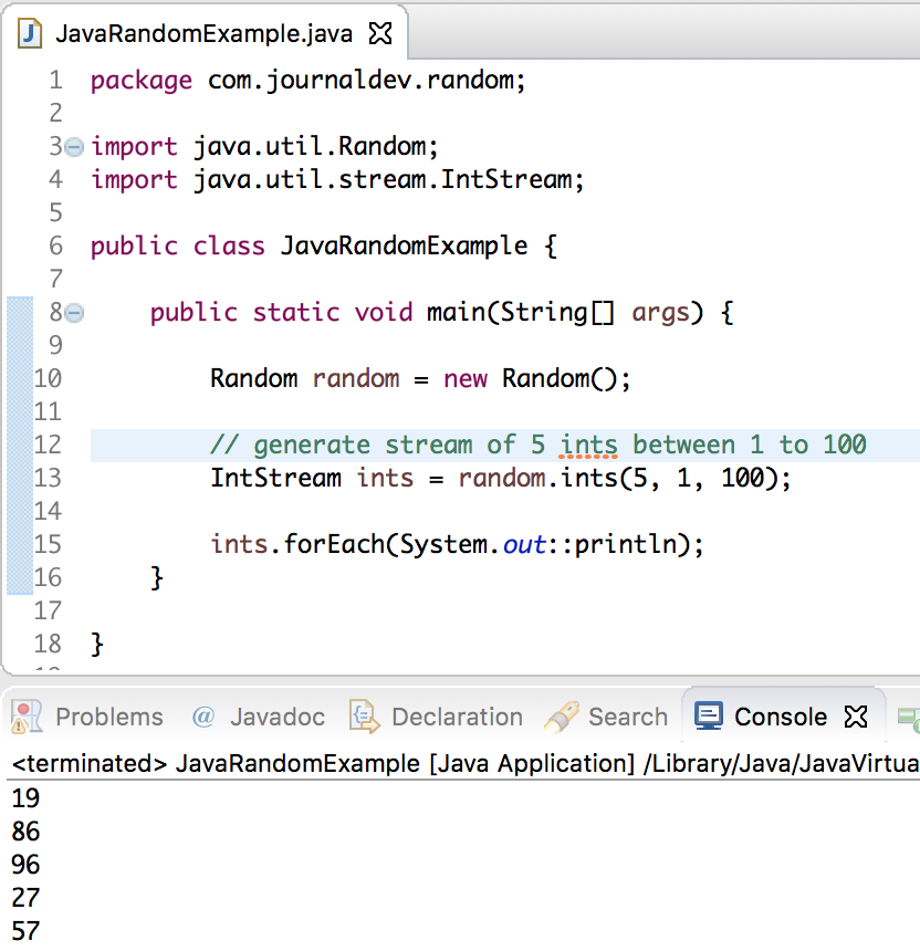 Java Random DigitalOcean