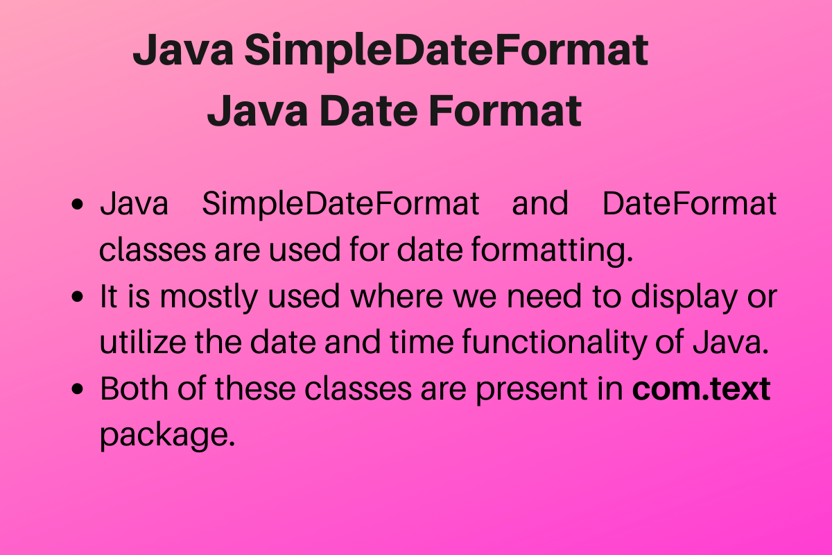 Java SimpleDateFormat Java Date Format DigitalOcean