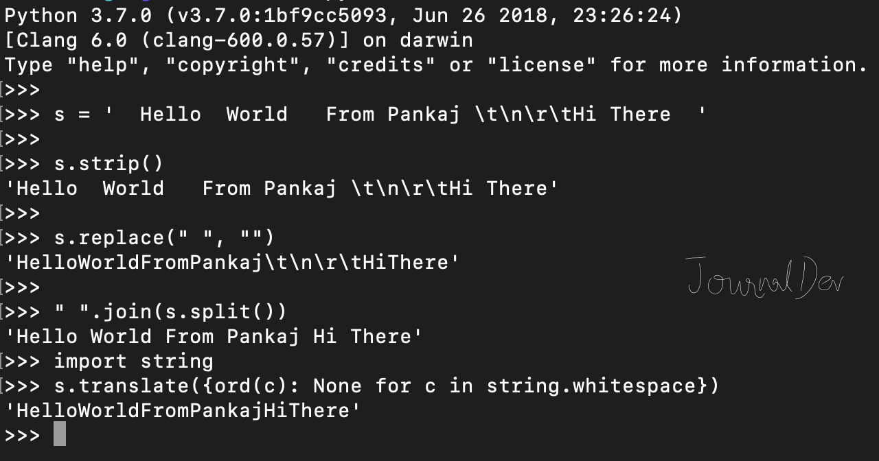 Remove End Space In Python