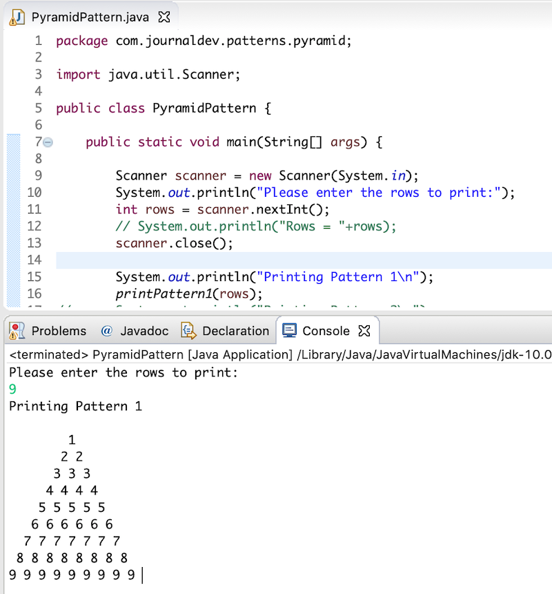 Pyramid Pattern Programs In Java DigitalOcean
