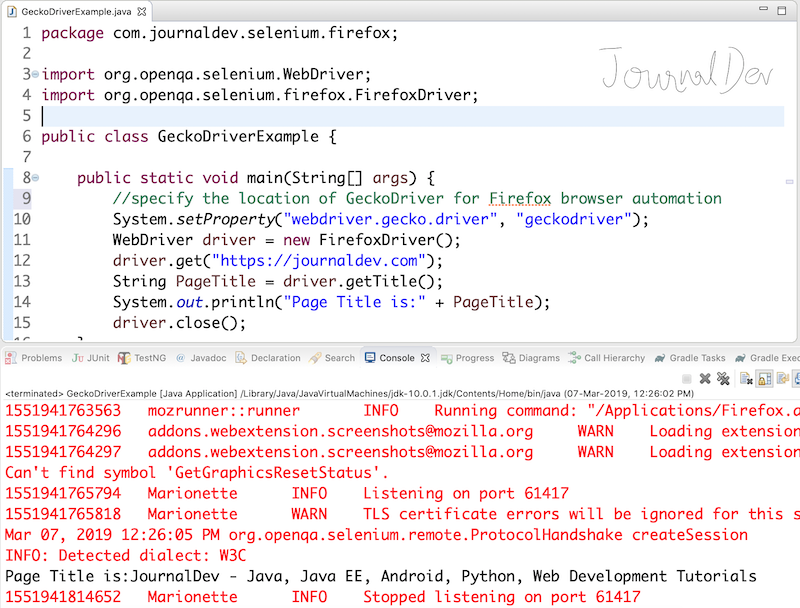 Selenium WebDriver DigitalOcean