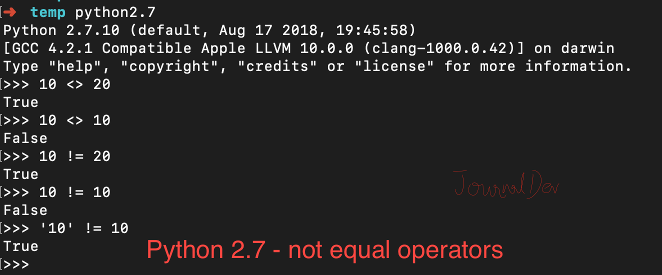 Python Not Equal Operator DigitalOcean