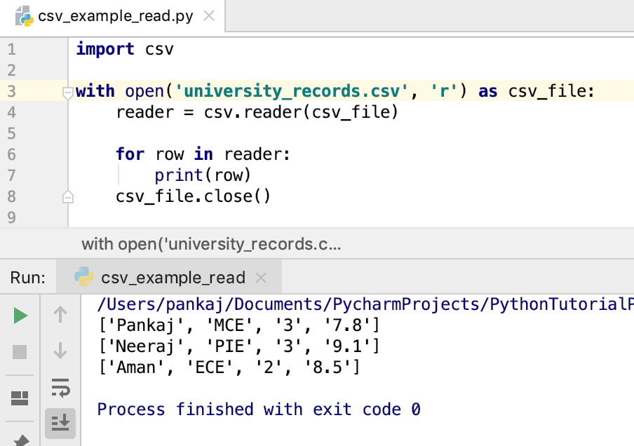 Parse Csv With Python