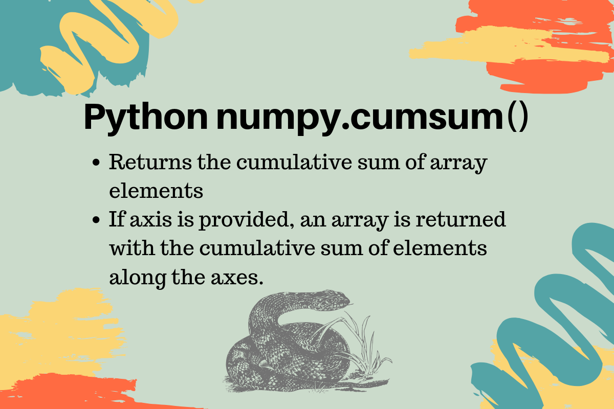 Numpy cumsum In Python DigitalOcean