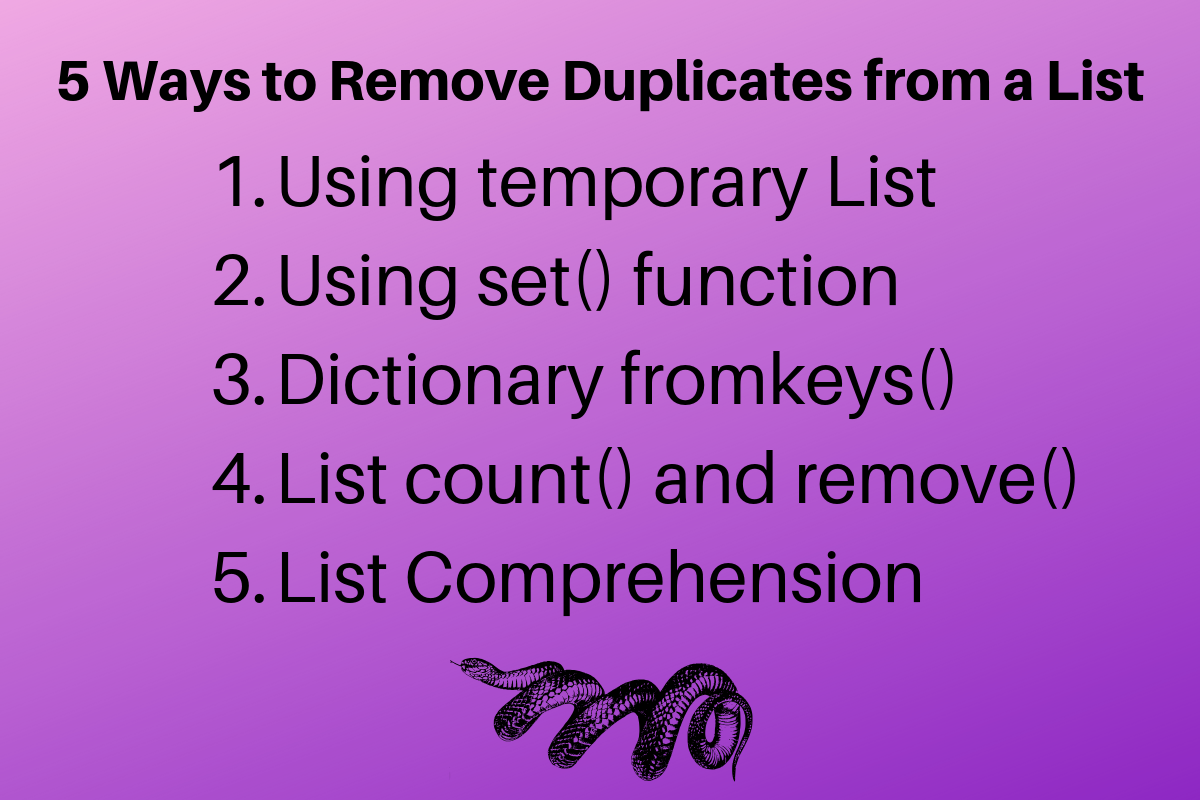 Python Remove Duplicates From A List DigitalOcean