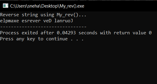 Reverse String In C DigitalOcean