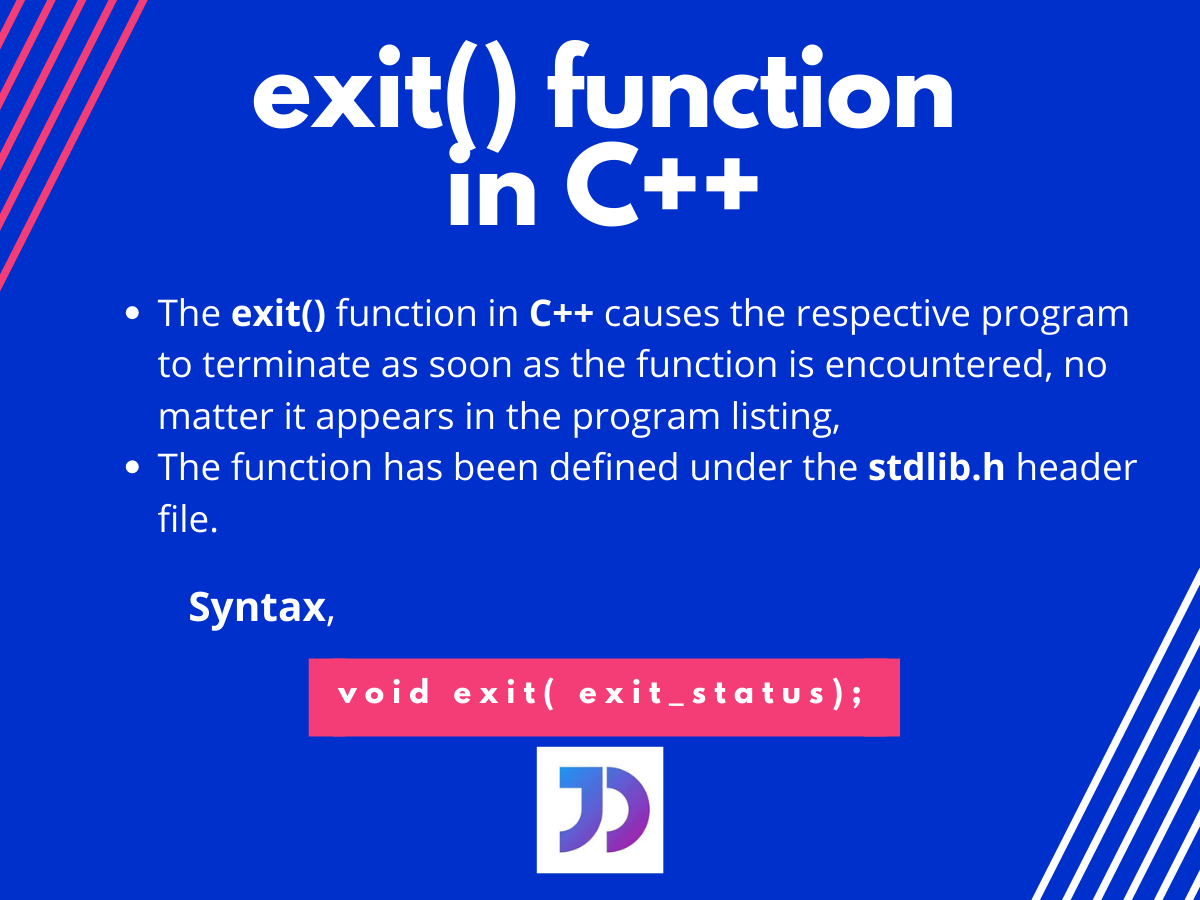 The Exit Function In C DigitalOcean