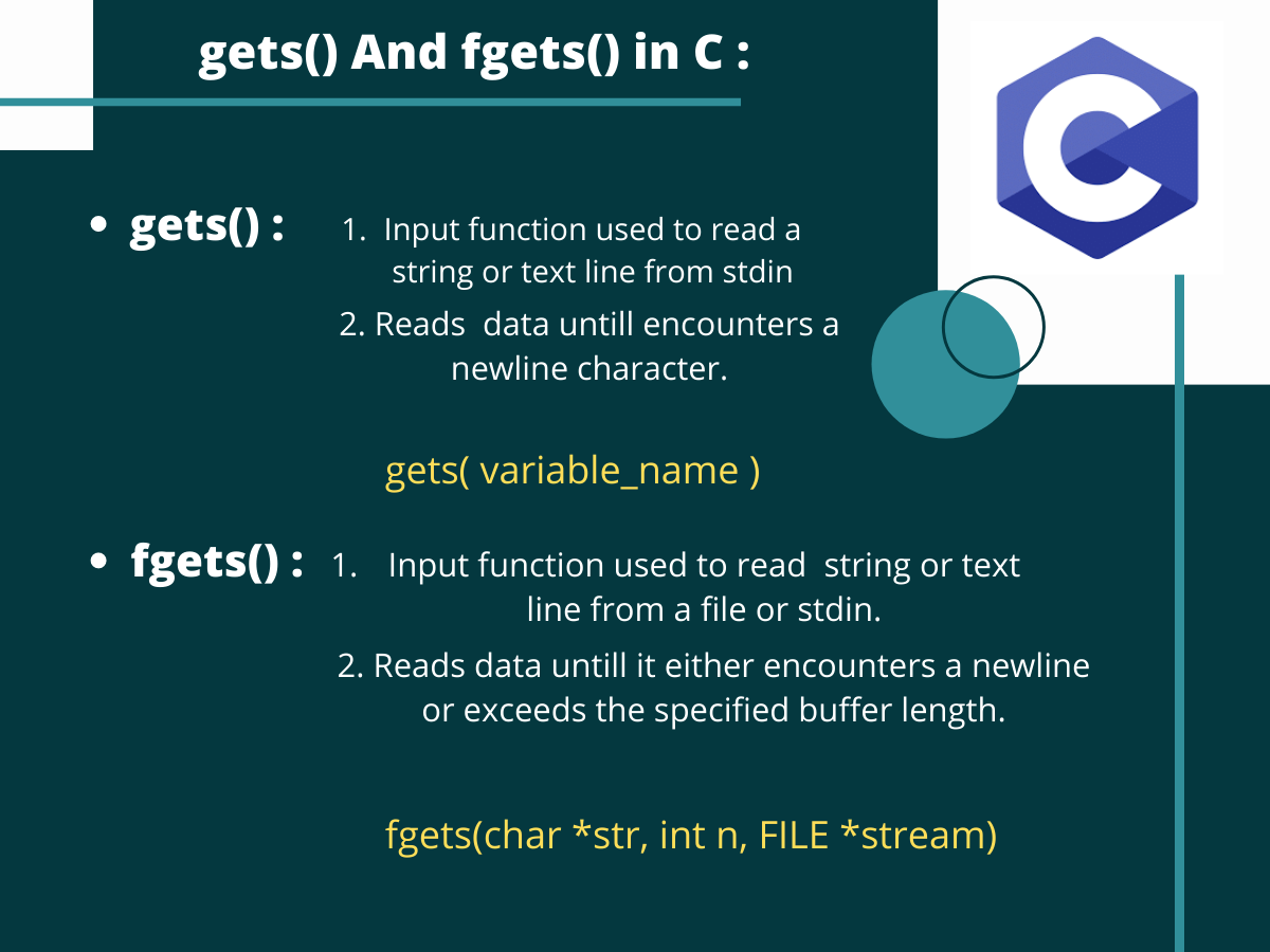fgets() and gets() in C Programming | DigitalOcean