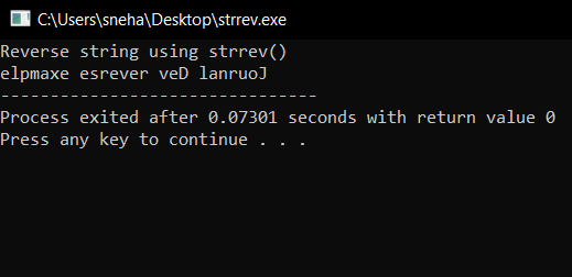 Reverse String In C DigitalOcean