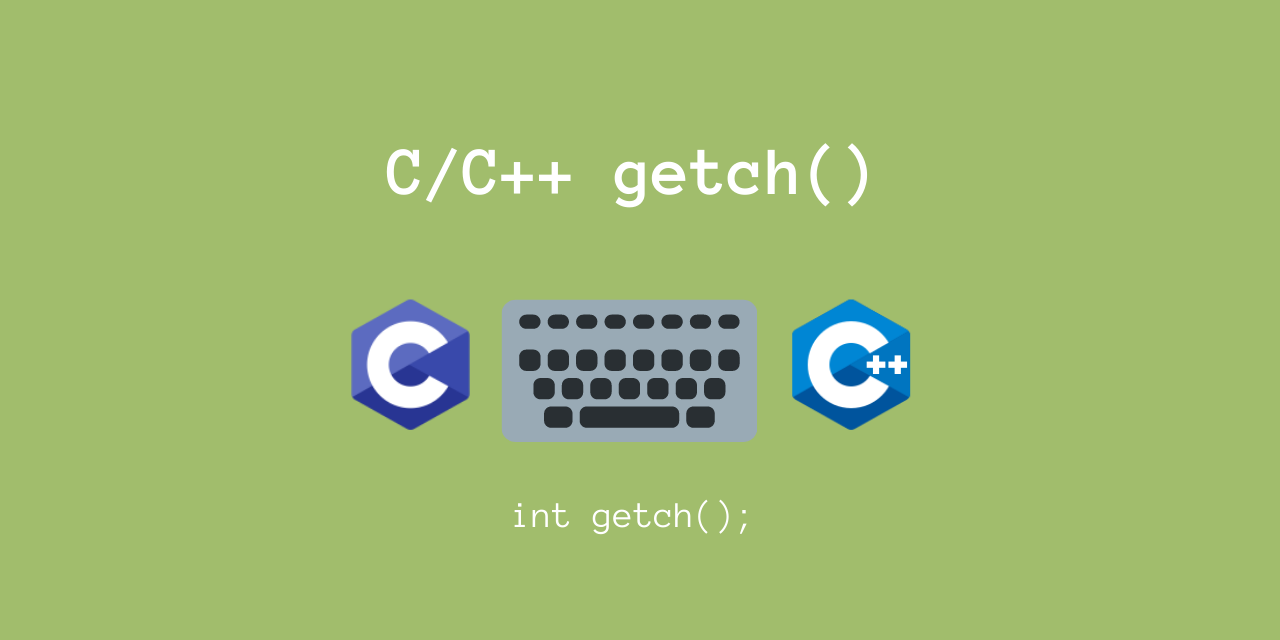 Using The Getch Function In C C DigitalOcean